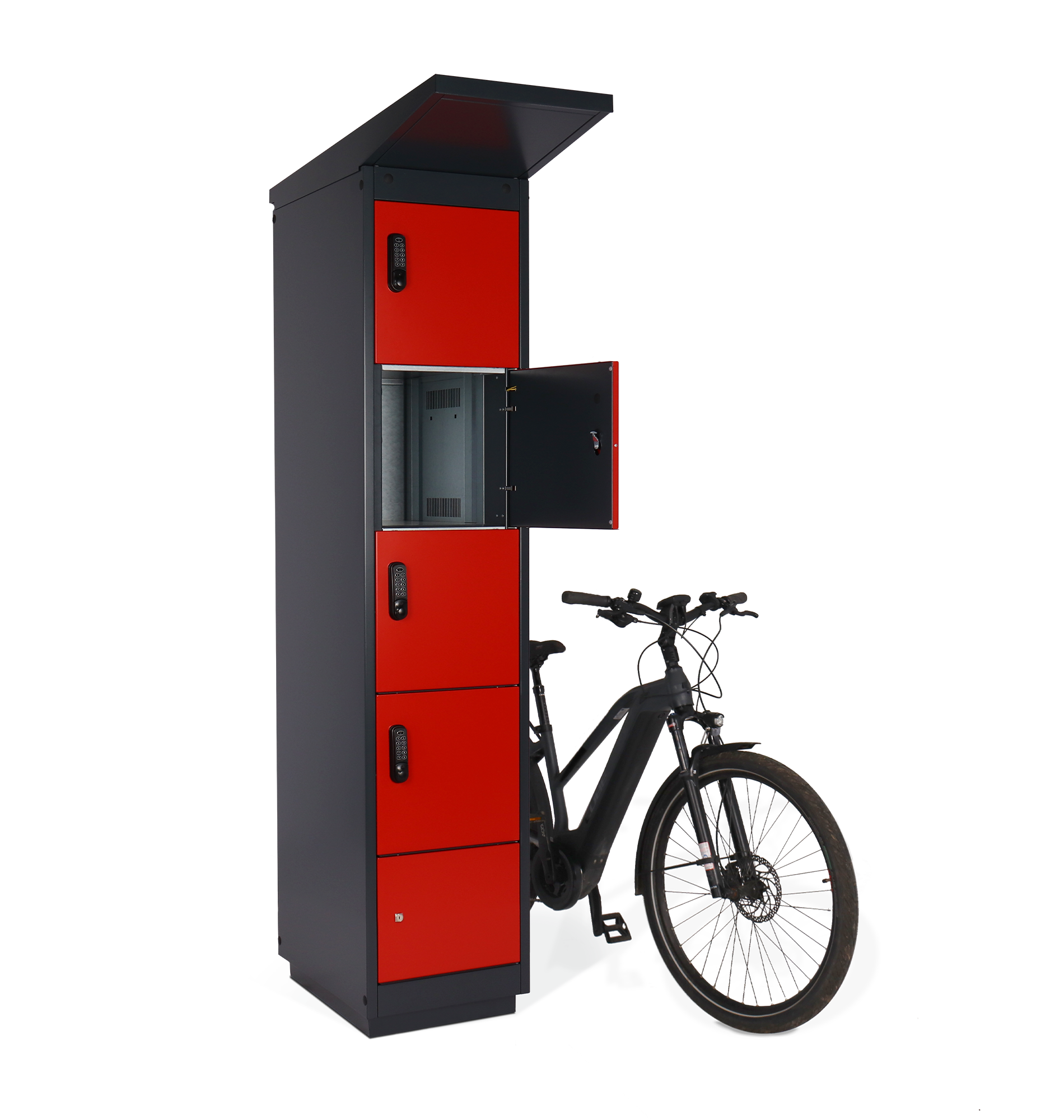 E Bike Ladestation Hochwertig Und Modular Erweiterbar Rotstahl 